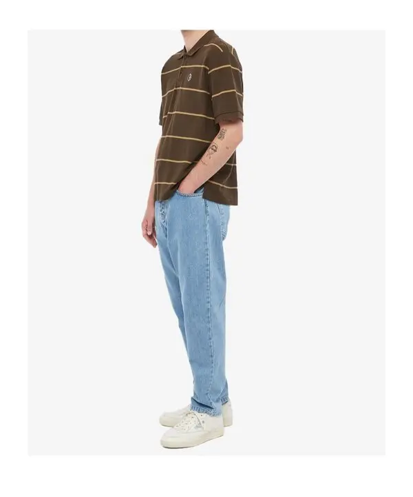 Carhartt Work In Progress Newel Logo-patch Straight-leg Jeans