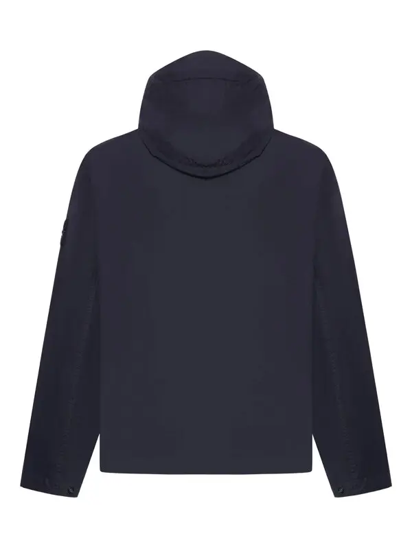 Stone Island Logo Patch Hooded Zip-up Jacket