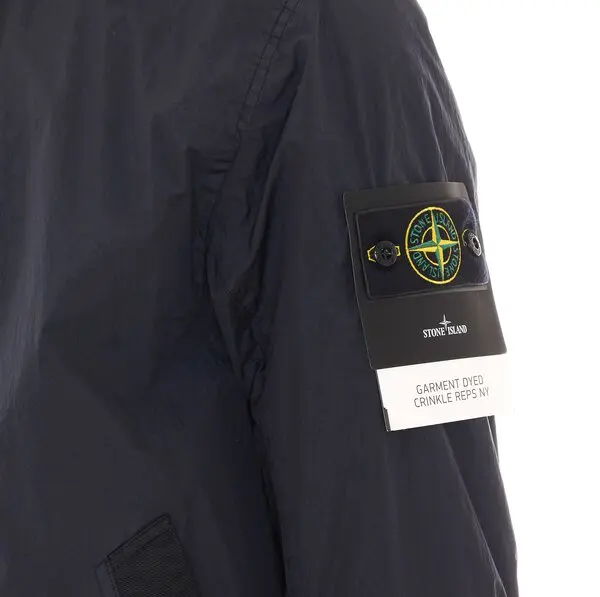 Stone Island Logo Patch Hooded Zip-up Jacket
