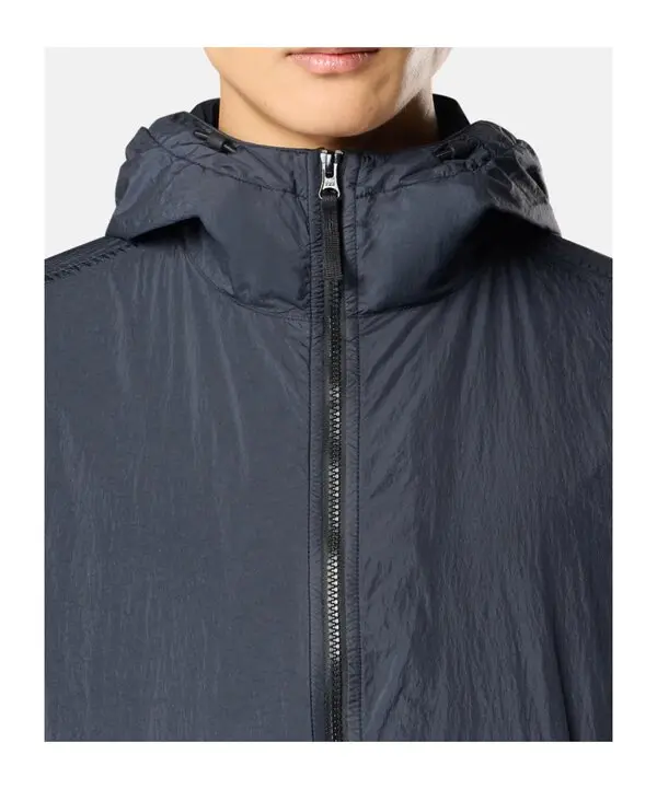 Stone Island Logo Patch Hooded Zip-up Jacket