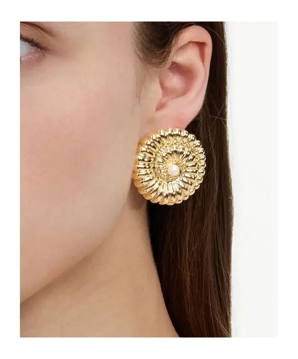 SELF-PORTRAIT Crystal-embellished Spiral Earrings