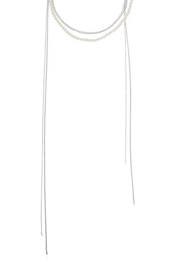 ALLSAINTS Multi-strand Necklace With Engraved Clasp