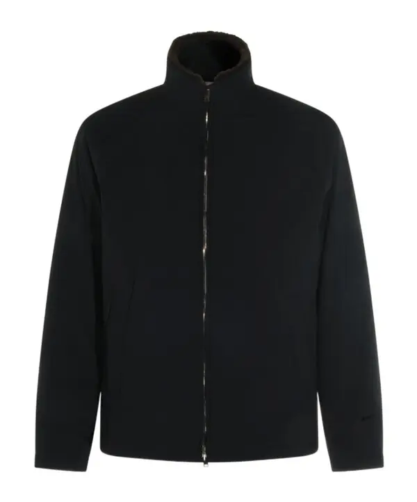 Herno Faux-fur Trim High-neck Jacket