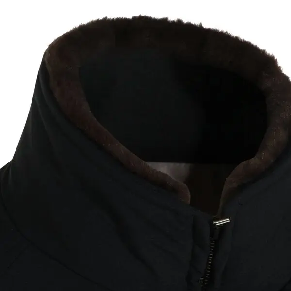 Herno Faux-fur Trim High-neck Jacket