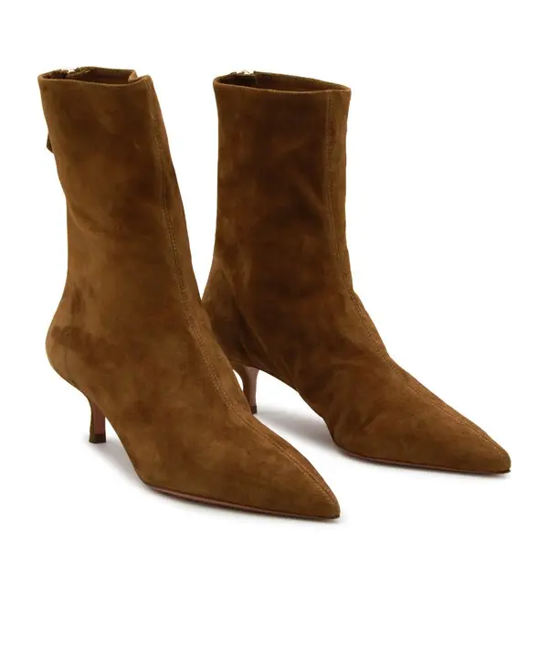 AQUAZZURA Montmartre Pointed Toe Ankle Boots