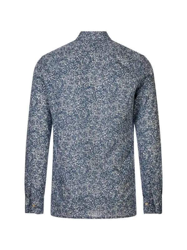 Kiton Floral-print Long-sleeve Shirt