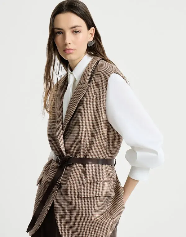 Brunello Cucinelli Sleeveless Belted Waistcoat - Brown