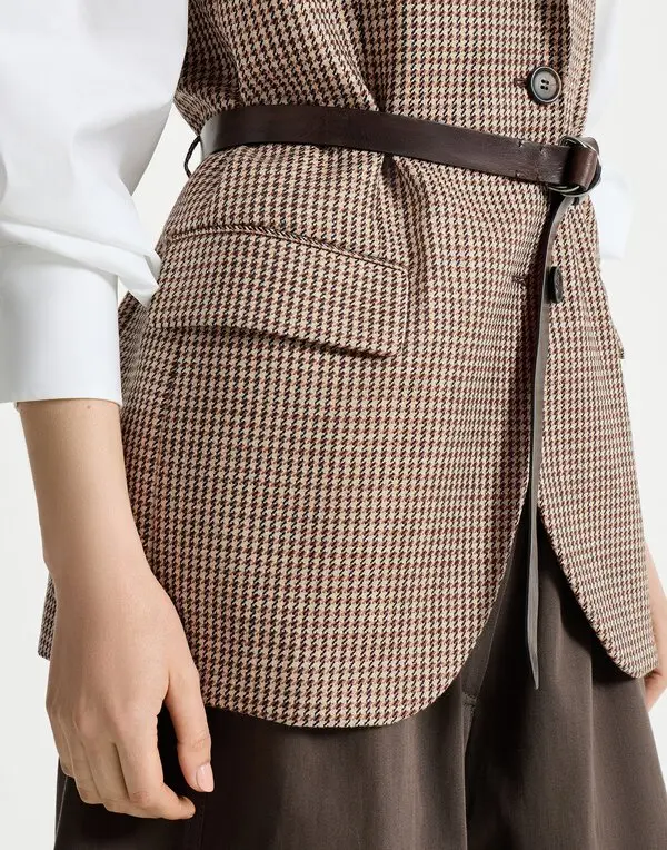 Brunello Cucinelli Sleeveless Belted Waistcoat - Brown