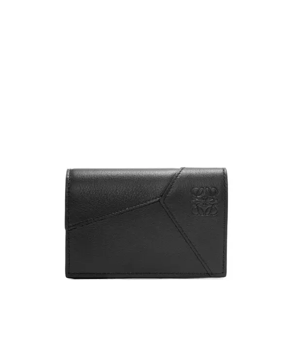 Loewe Puzzle Business Cardholder In Classic Calfskin