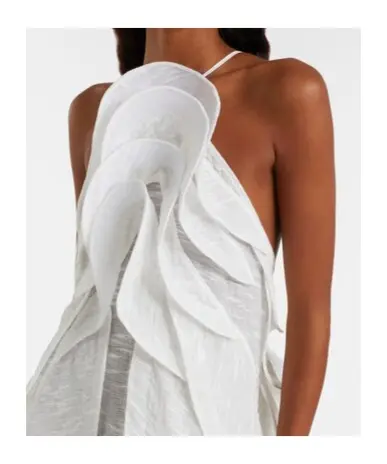 Maticevski Délice Wave Ruffled Maxi Dress