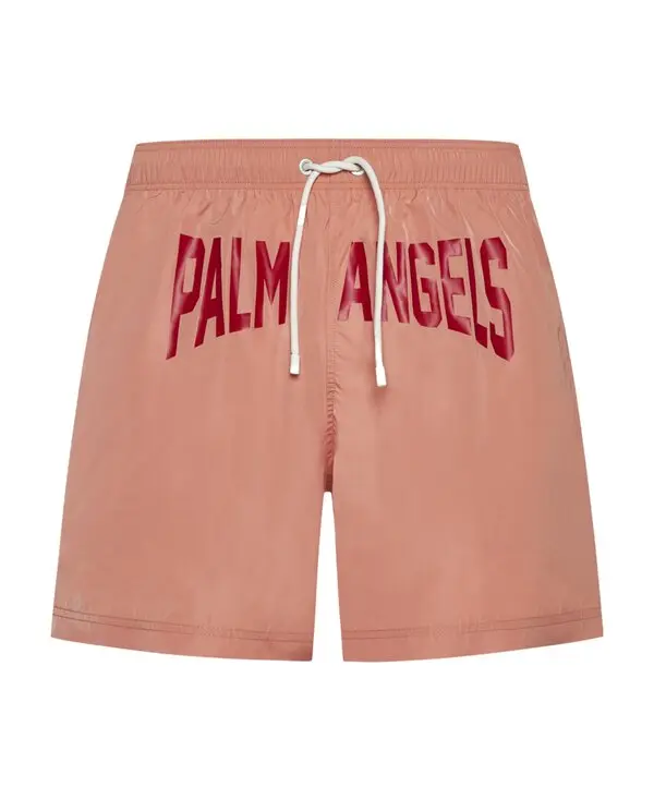 Palm Angels Logo-printed Drawstring Swim Shorts