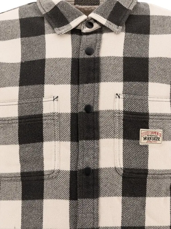 StÜssy Buffalo Plaid Curved Hem Shirt