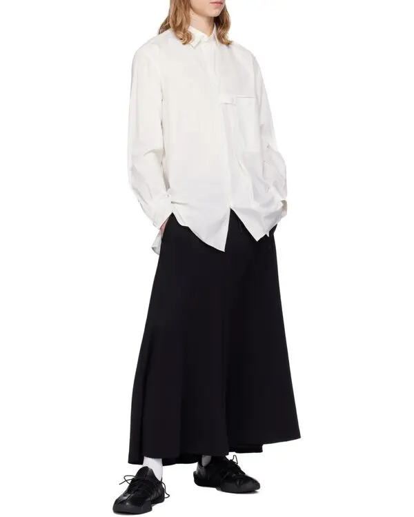 Y3 Long-sleeved Straight Hem Shirt