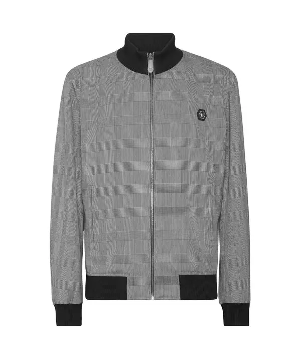 Philipp Plein Checkered Bomber Jacket