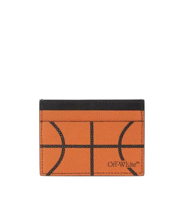 Off-White Basketball Logo Printed Cardholder