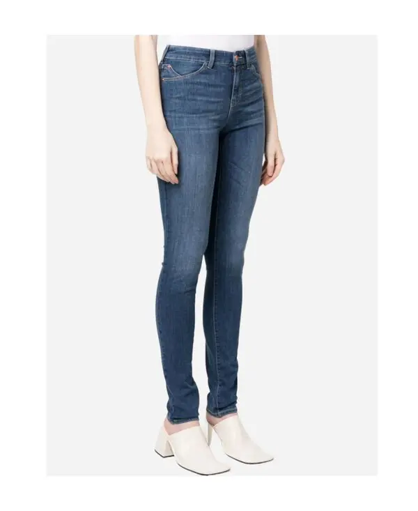 Emporio Armani Embroidered-logo Skinny Jeans