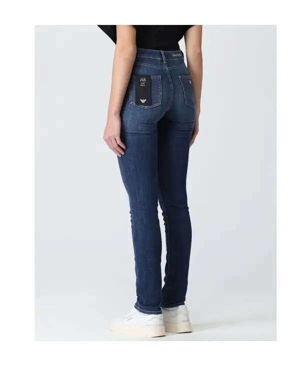 Emporio Armani Embroidered-logo Skinny Jeans