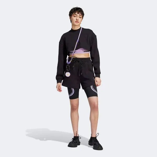 Adidas By Stella McCartney Logo-printed Drawstring Track Shorts