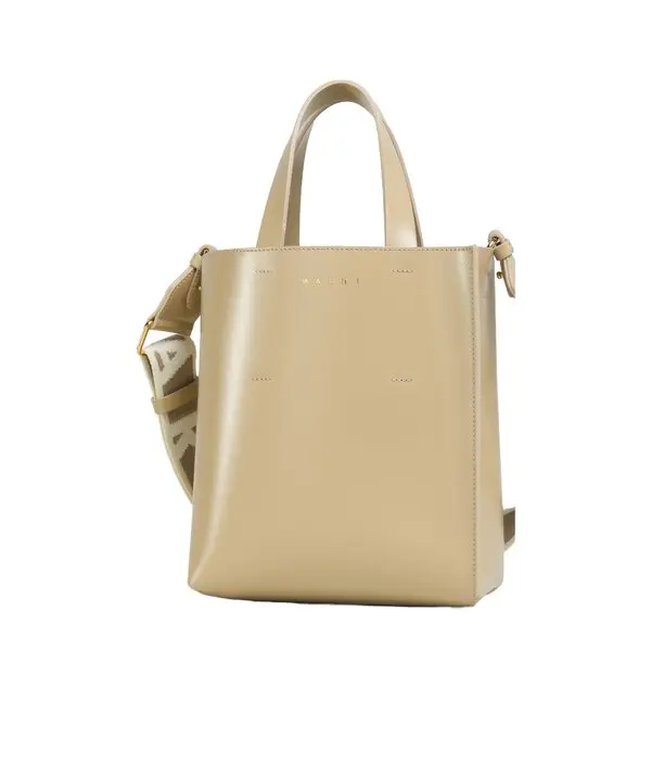 Marni Museo Logo Printed Mini Tote Bag