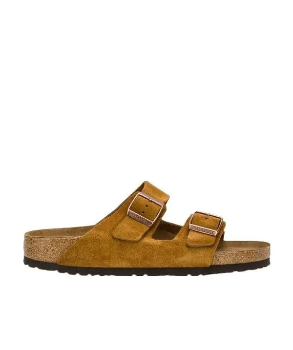 BIRKENSTOCK Buckle Detailed Slip-on Sandals - Brown