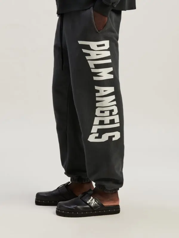 Palm Angels Logo Printed Drawstring Sweatpants