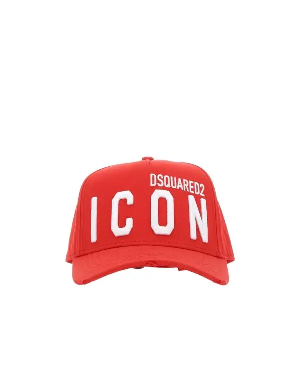 Dsquared2 Icon Logo Embroidered Distressed Baseball Cap