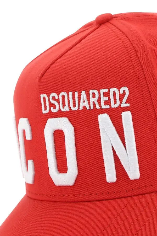 Dsquared2 Icon Logo Embroidered Distressed Baseball Cap