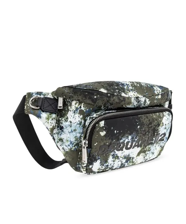 Dsquared2 Splatter-print Zipped Shoulder Bag