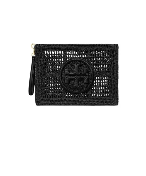 Tory Burch Ella Crochet Pouch - Black