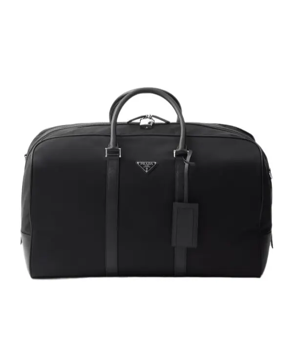 Prada Triangle-logo Zipped Duffle Bag