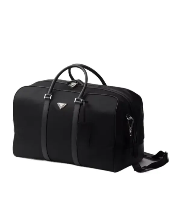 Prada Triangle-logo Zipped Duffle Bag