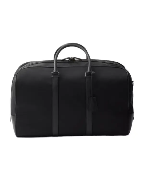 Prada Triangle-logo Zipped Duffle Bag