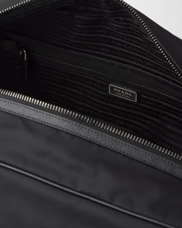 Prada Triangle-logo Zipped Duffle Bag