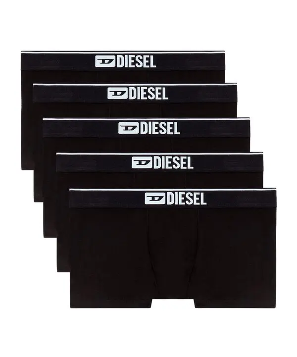 DIESEL® Logo Waistband Boxer Briefs Pack - Black