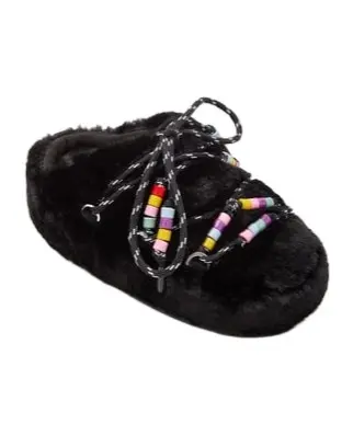 Moon Boot Embellished Faux-fur Mules