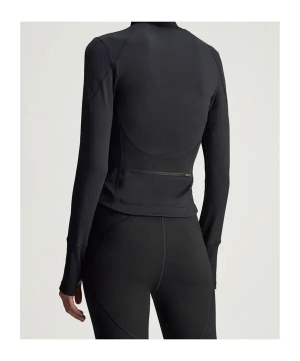 Adidas By Stella McCartney Perforated-detail Zip-up Training Midlayer