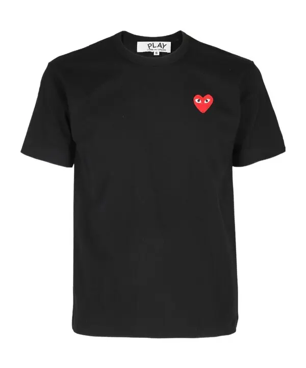 Play Comme Des Garcon Comme Des Garçons Play Logo Patch Crewneck T-shirt