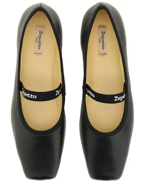 Repetto Lisbeth Logo-strap Ballet Flats