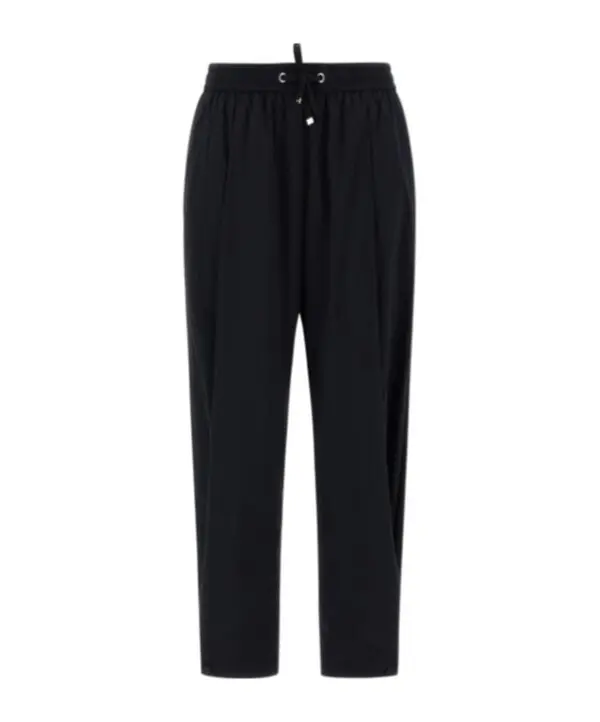 Herno Lightweight Drawstring Cropped Trousers