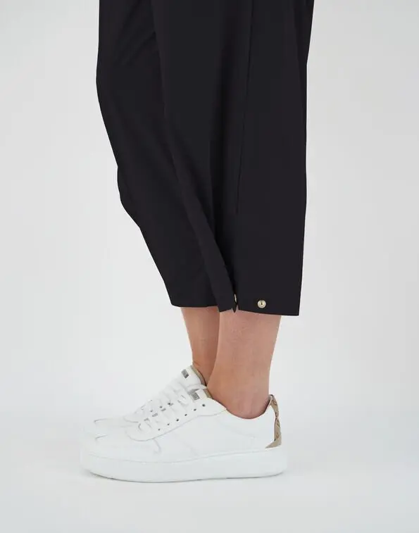 Herno Lightweight Drawstring Cropped Trousers