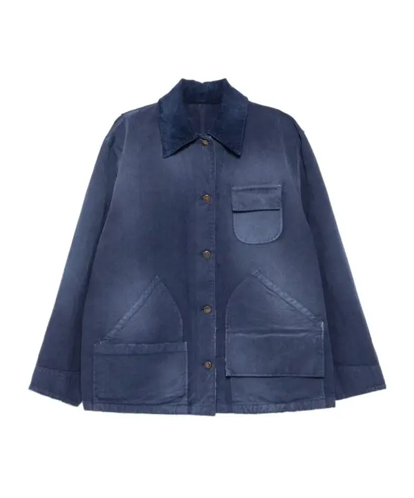 Prada Canvas Trucker Jacket - Navy