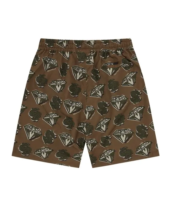 BILLIONAIRE BOYS CLUB Elastic Waist Swimming Trunks With Drawstring
