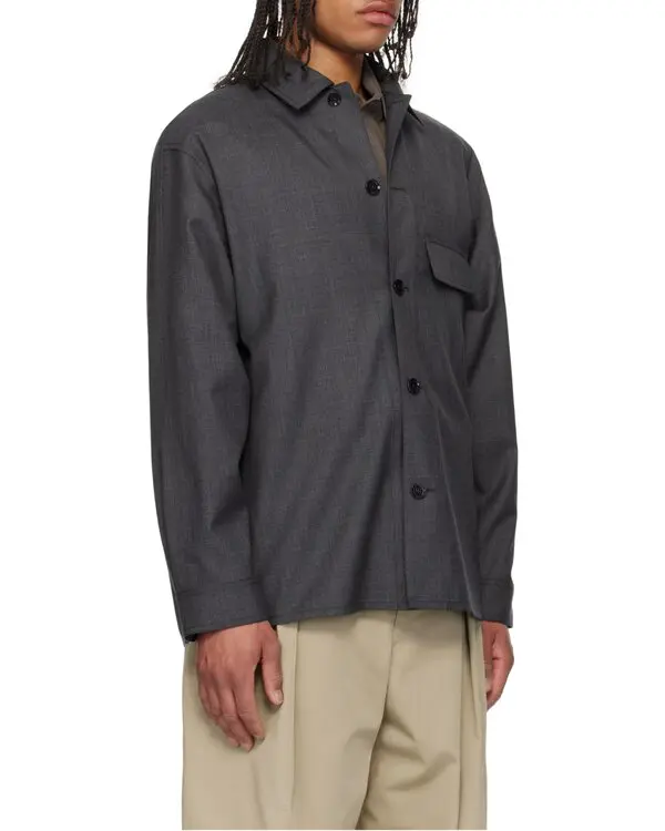 LEMAIRE Long-sleeved Button-up Tailored Overshirt