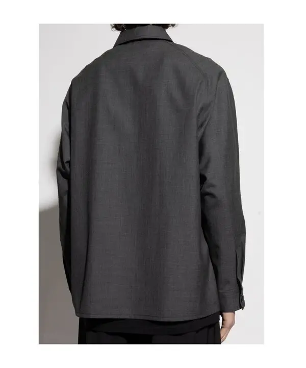 LEMAIRE Long-sleeved Button-up Tailored Overshirt