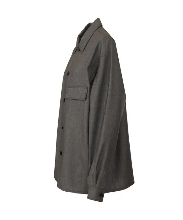 LEMAIRE Long-sleeved Button-up Tailored Overshirt