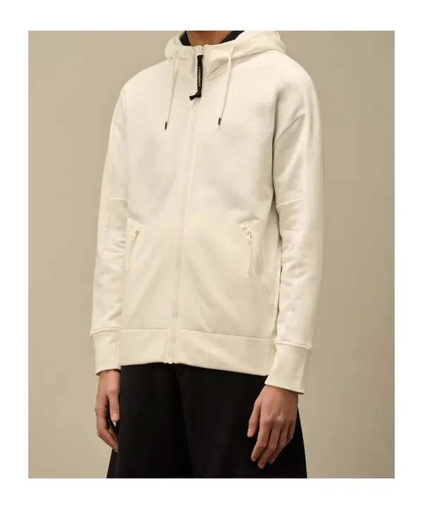 C.P. COMPANY Goggles-detailed Drawstring Zip-up Hoodie