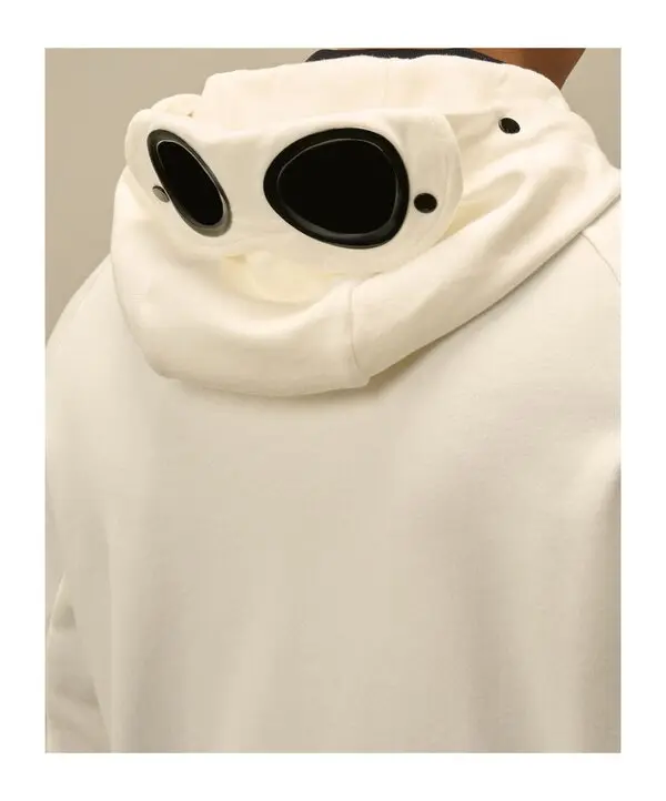 C.P. COMPANY Goggles-detailed Drawstring Zip-up Hoodie
