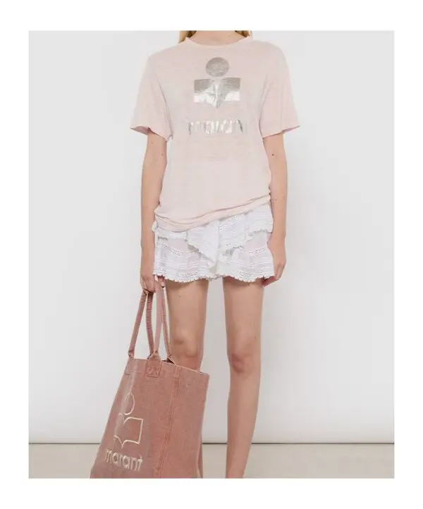 Isabel Marant Étoile Zewel" Logo Printed Crewneck T-shirt