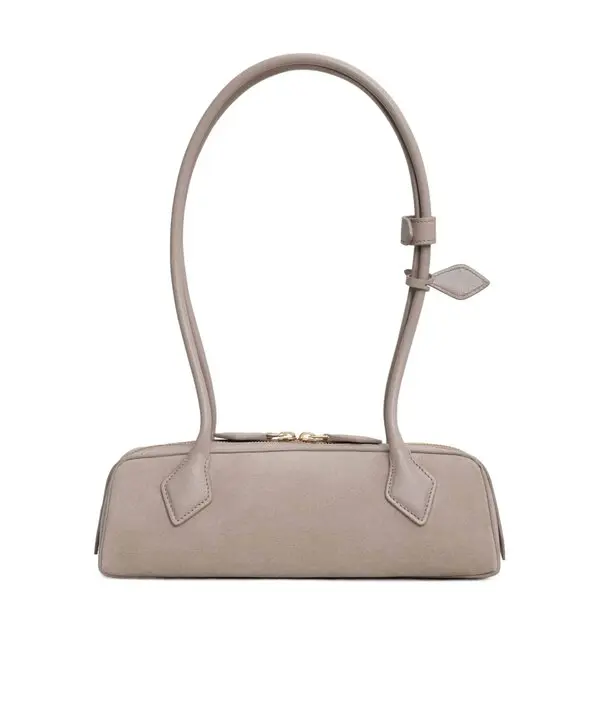 Alaïa Le Teckel Small Bi-material Bag In Leather