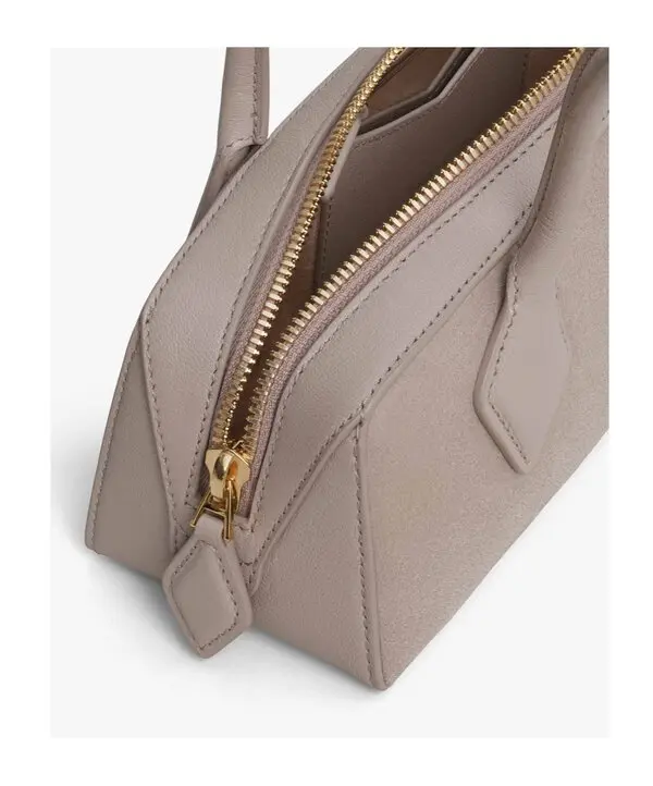 Alaïa Le Teckel Small Bi-material Bag In Leather